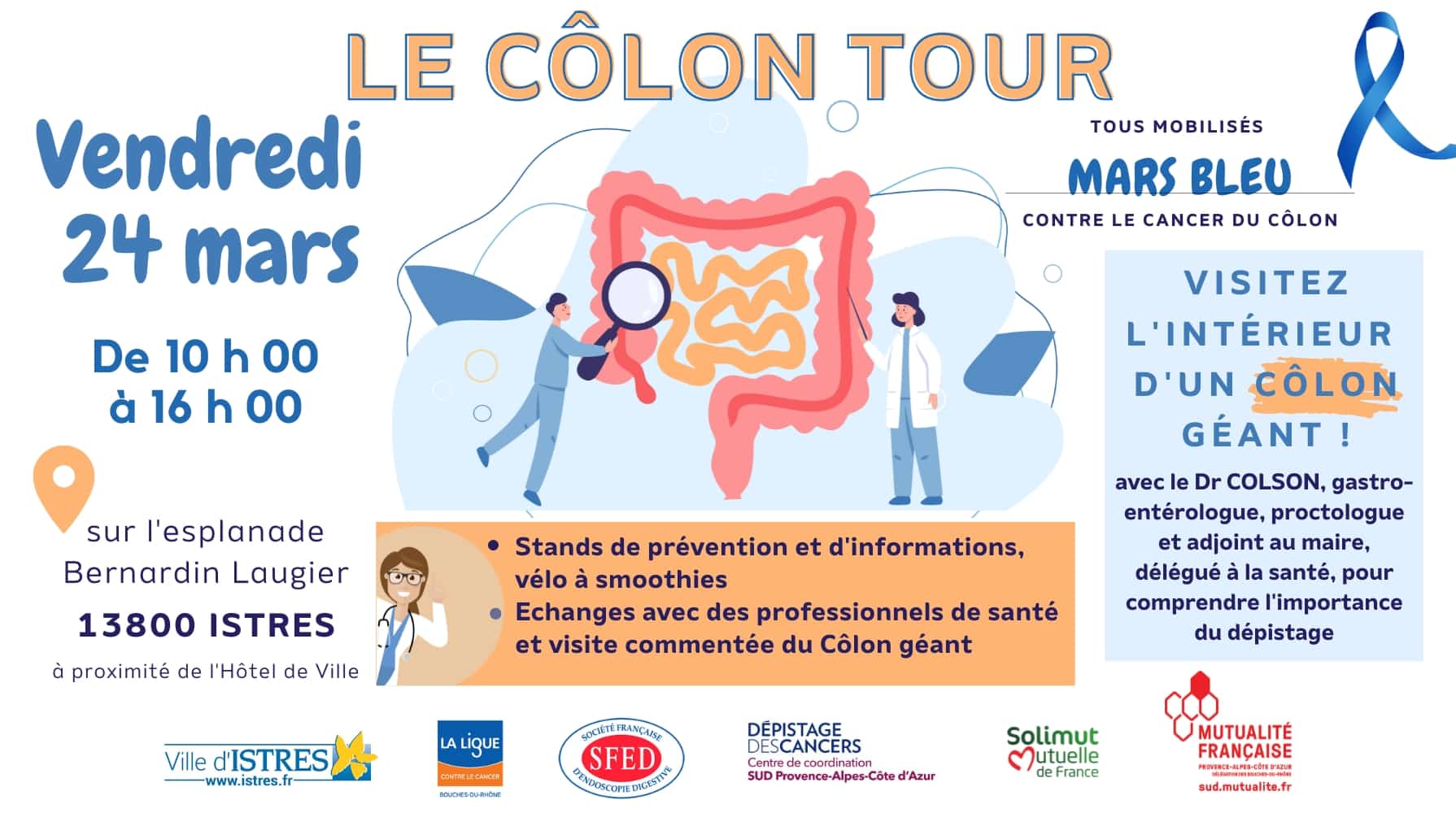 Mars Bleu : le Côlon Tour fait étape à Istres - Pour une information ...